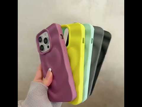 Cute Phone Cases For iPhone 13 14 11 12 Pro Max - 3D Pleated Water Ripple Heart