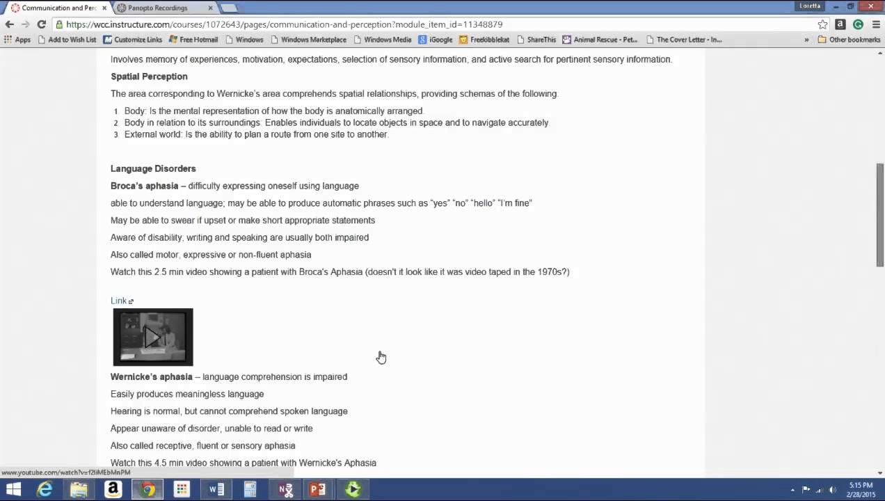 Lecture Chapter 17   18 Part 3 Communication Disorders