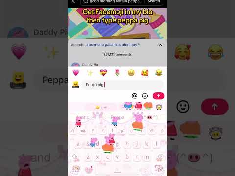 Type peppa pig for facemoji keyboard#shorts #peppapig #keyboard #facemoji
