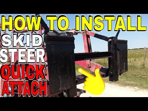 Installing Skid Steer Quick Attach On Loader