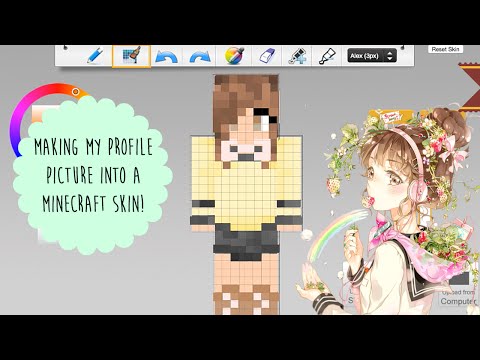 Making My Profile Picture Into A Minecraft Skin! |Skins #1|~