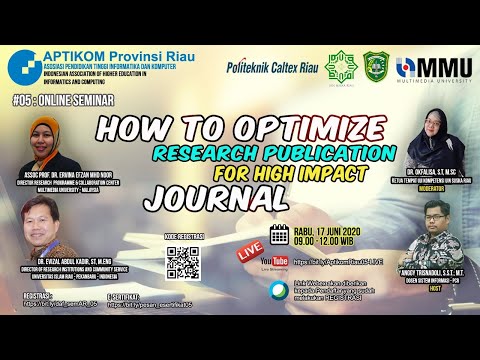 Bagaimana Tips Publikasi ke High Impact Journal, Online Seminar APTIKOM