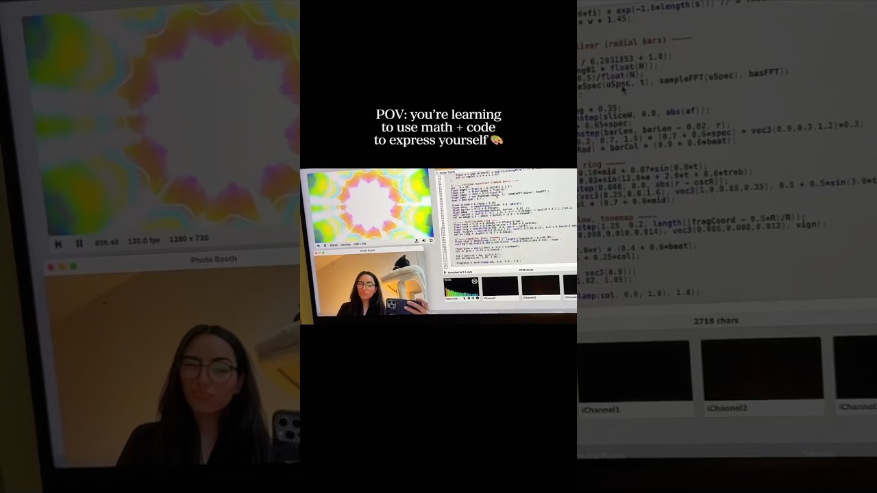 math + code = art. #programming #code