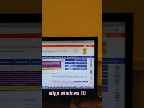How to add Bookmarks and favourites in Microsoft Edge windows 10