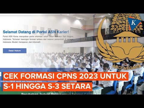 Cara Cek Daftar Formasi CPNS 2023 di SSCASN