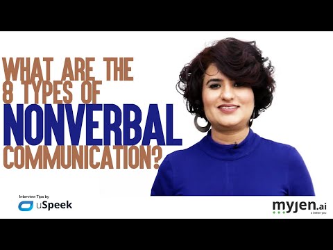 What are the 8 types of non verbal communication?