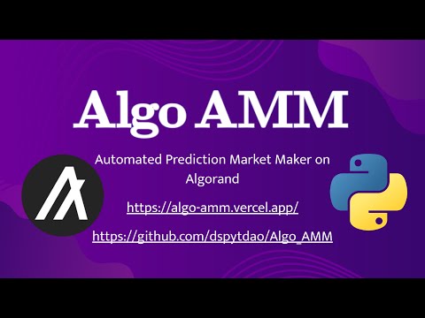 How to Use Algo AMM: Automated Prediction Market Maker on Algorand