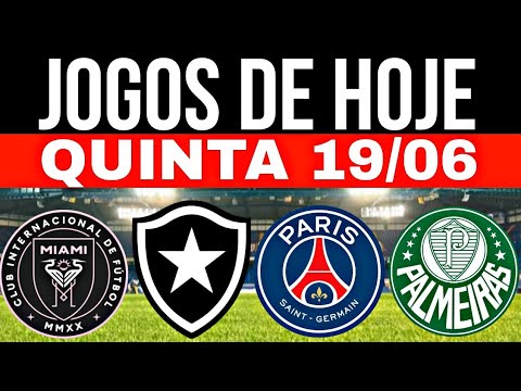 ⚽ JOGOS DE HOJE | MUNDIAL DE CLUBES DA FIFA 2025 | QUINTA 19/06/2025 | JOGOS DE HOJE