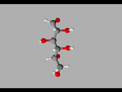 Modélisation 3D Molécule linéaire de Glucose