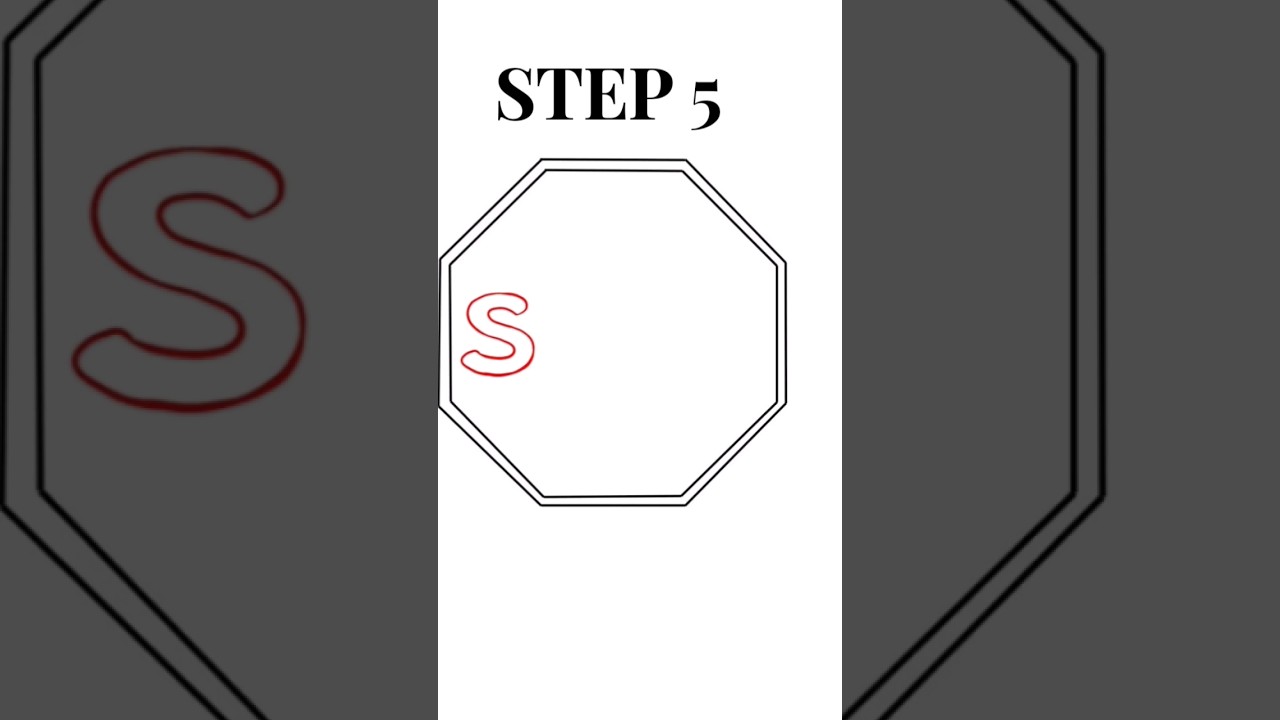 How to Draw a Stop Sign -Easy Drawing Tutorial for Kids #drawingforkids