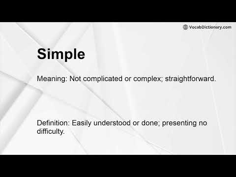 Simple Meaning