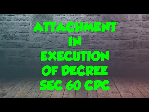 ATTACHMENT IN EXECUTION OF DECREE