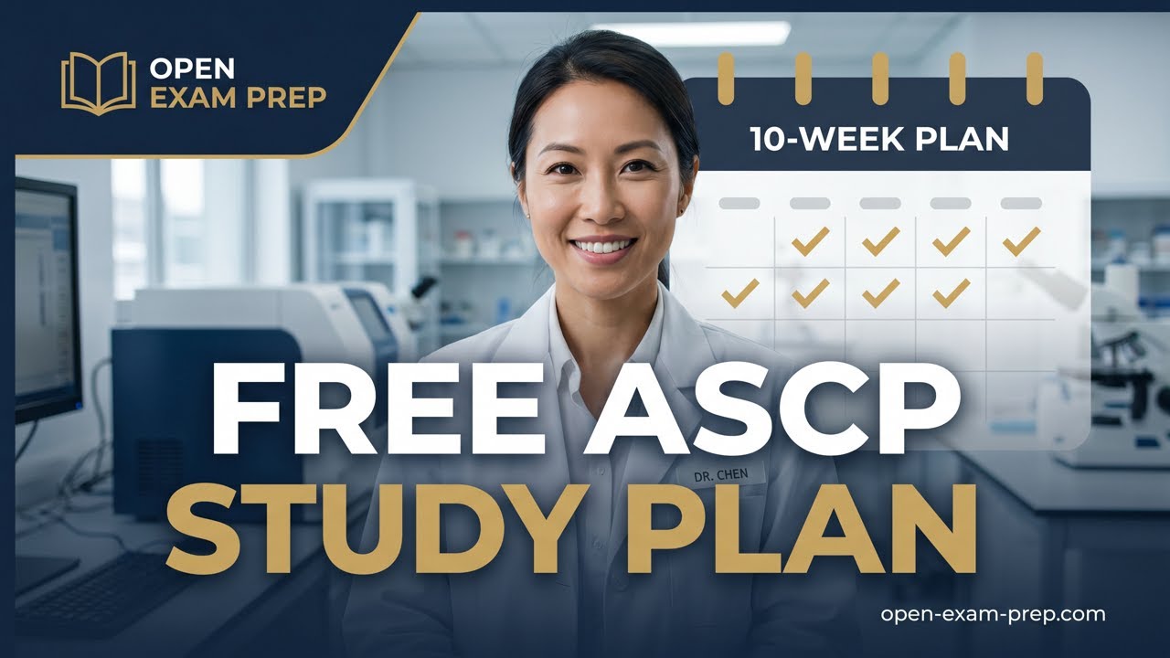 FREE 10-Week ASCP MLS & MLT Study Plan (2026 Guide)