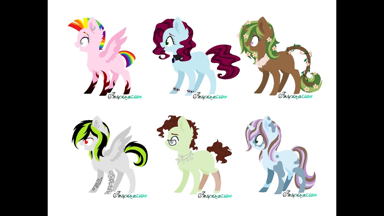 Speedpainting adoptables - set 1