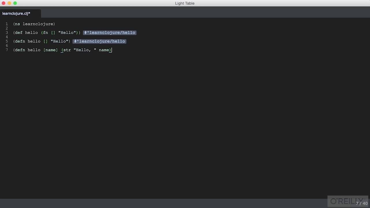 Learning Clojure Tutorial | Functions