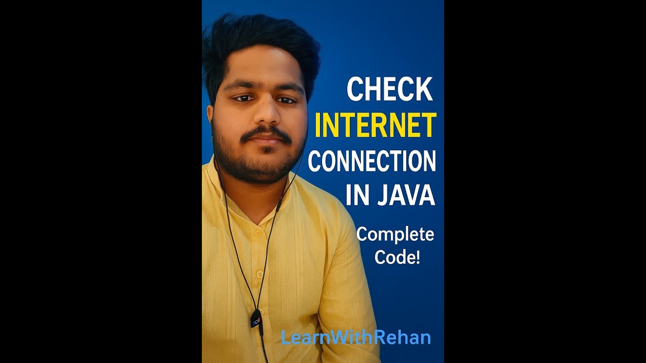 Java: How to Check Internet Connectivity (Fast & Easy Method!)#internet #java #inetaddress #coding