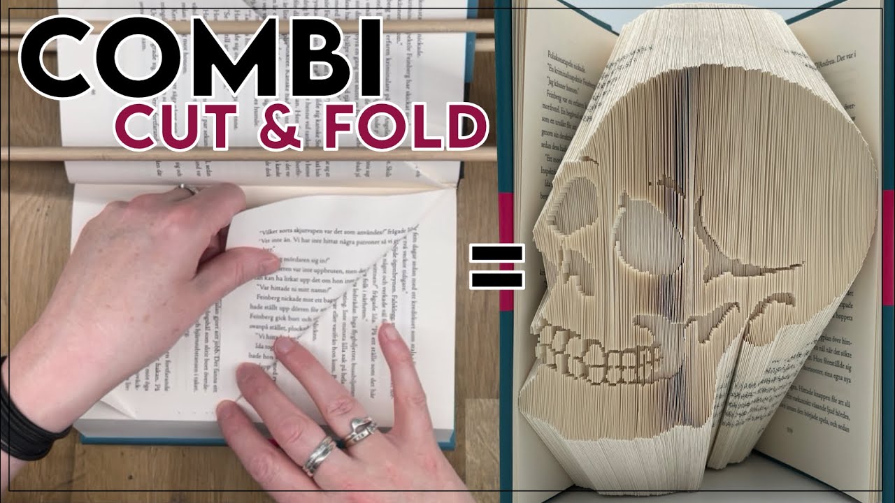 Skull Combi Cut & Fold / MMCF / Book folding #bookfolding