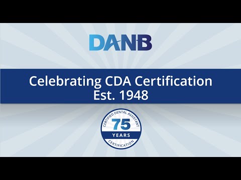Certified Dental Assistant (CDA) certification 75th anniversary