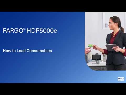 HDP5000e – How to load consumables
