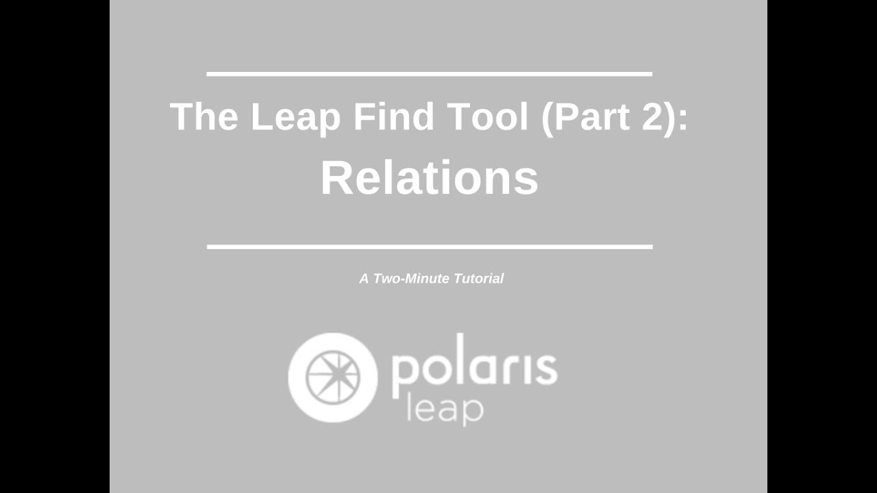Leap Find Tool Part 2