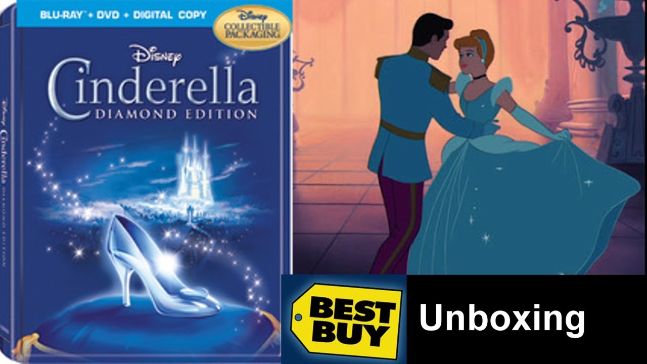 Cinderella Blu-ray Best Buy Exclusive MetalPack/Steelbook Pre-Order Unboxing - (1950)