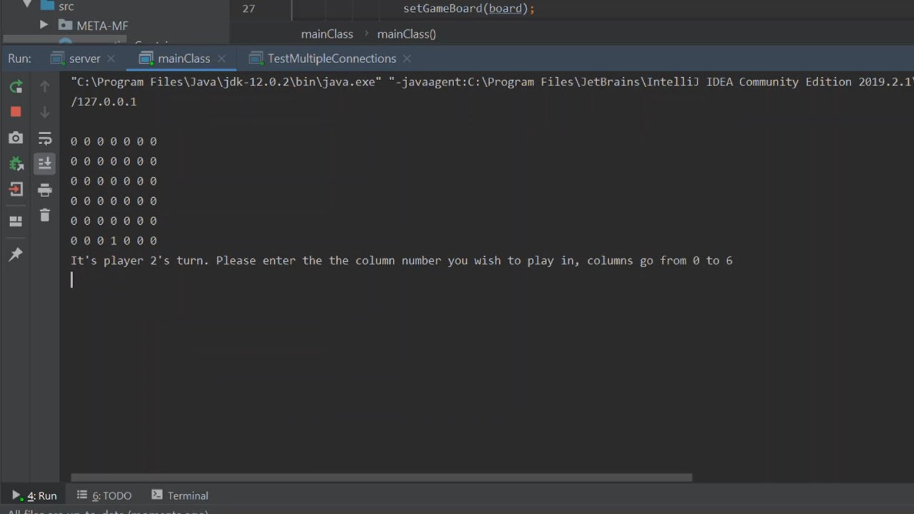 Connect 4 in Java Part 16 - Connecting the clients