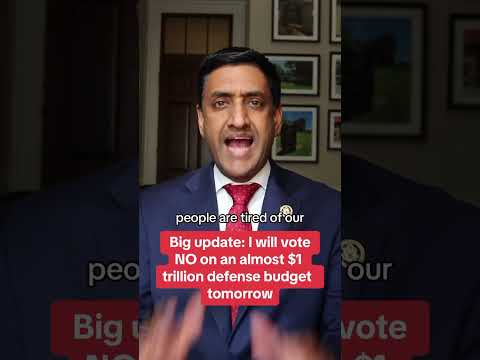 Breaking: I will vote no on the nearly $1 trillion defense budget