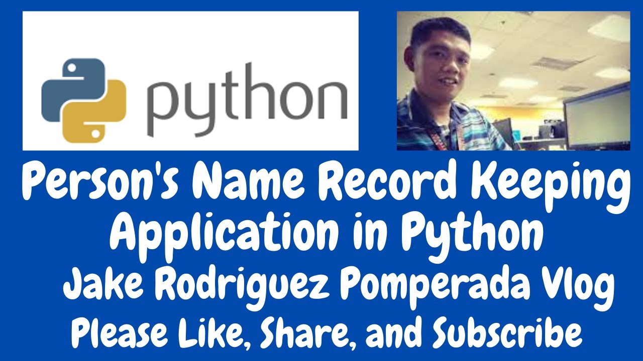 Person's Name Record Keeping App in Python