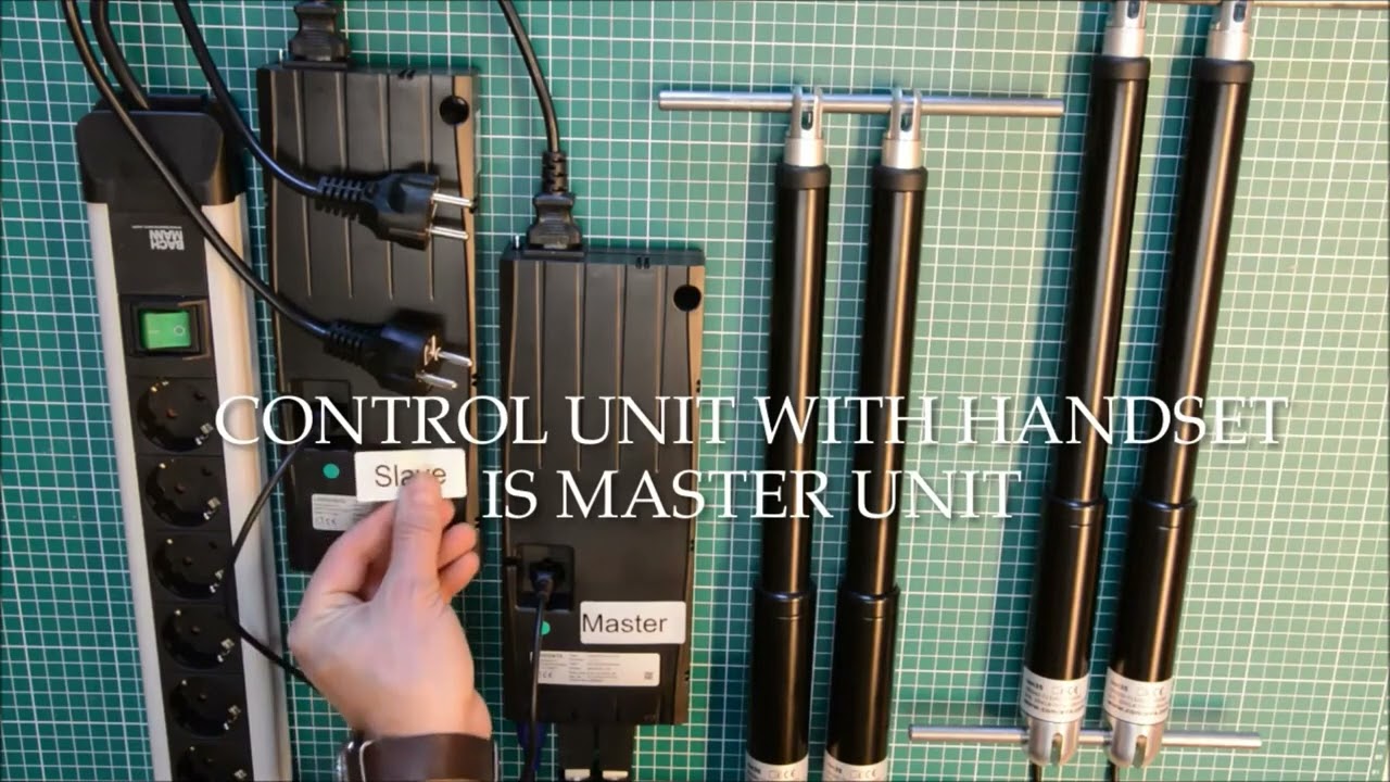 S1 / C1 Compact3 cascading 2 controllers (linking) with 4 actuators synchronized
