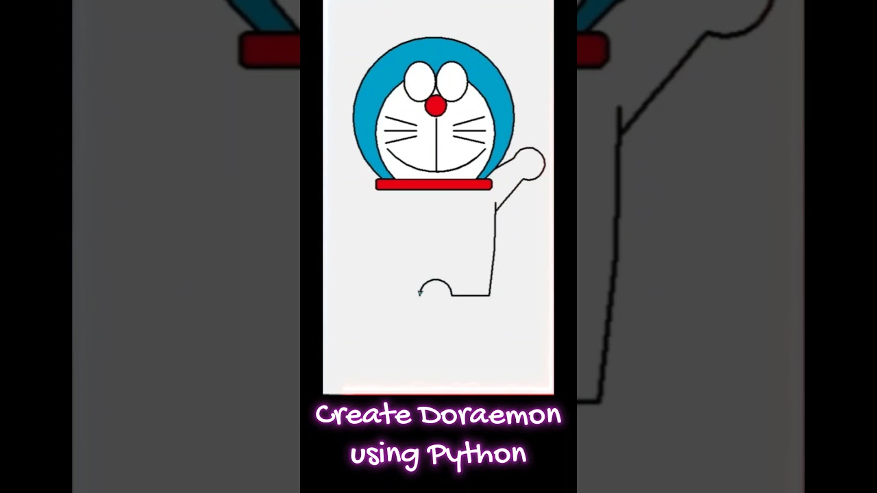 Draw Doraemon using Python | Turtle | Project Guru  #programming  #coding  #python  #learnpython