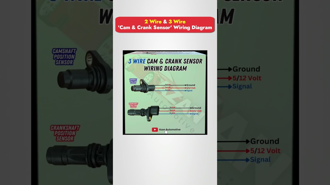 Cam & Crank Sensor Wiring Diagram | Azan Automotive #camsensor #cranksensor #autoelectrician