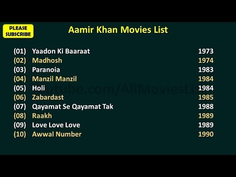 Aamir Khan Movies List