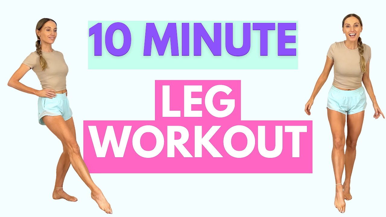 10 Minute Leg Toning Workout - No Equipment, No Repeat | At Home Thigh Toning Routine