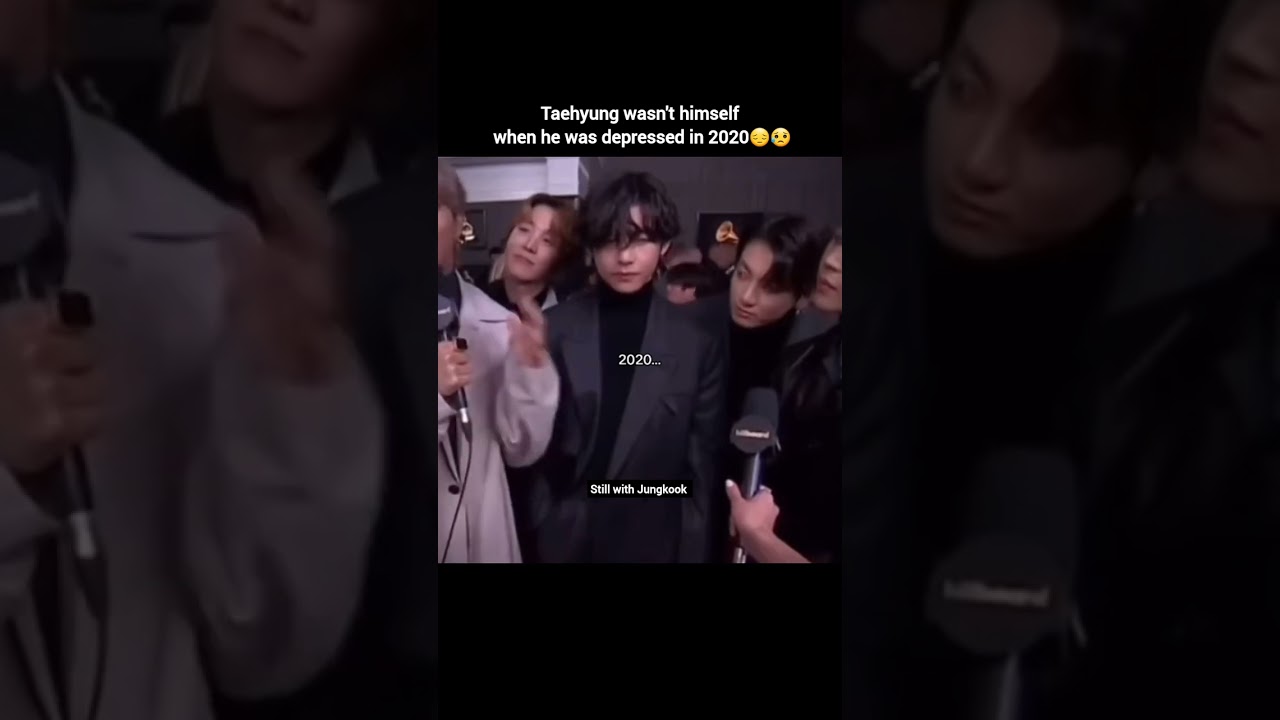 Taehyung wasn't himself when he was depressed in 2020😔💜🙏 #btsarmy #bts #jk #taehyung #short #