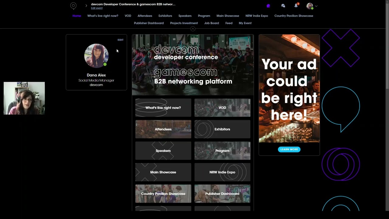 Introduction to the devcom developer conference & gamescom B2B networking platform