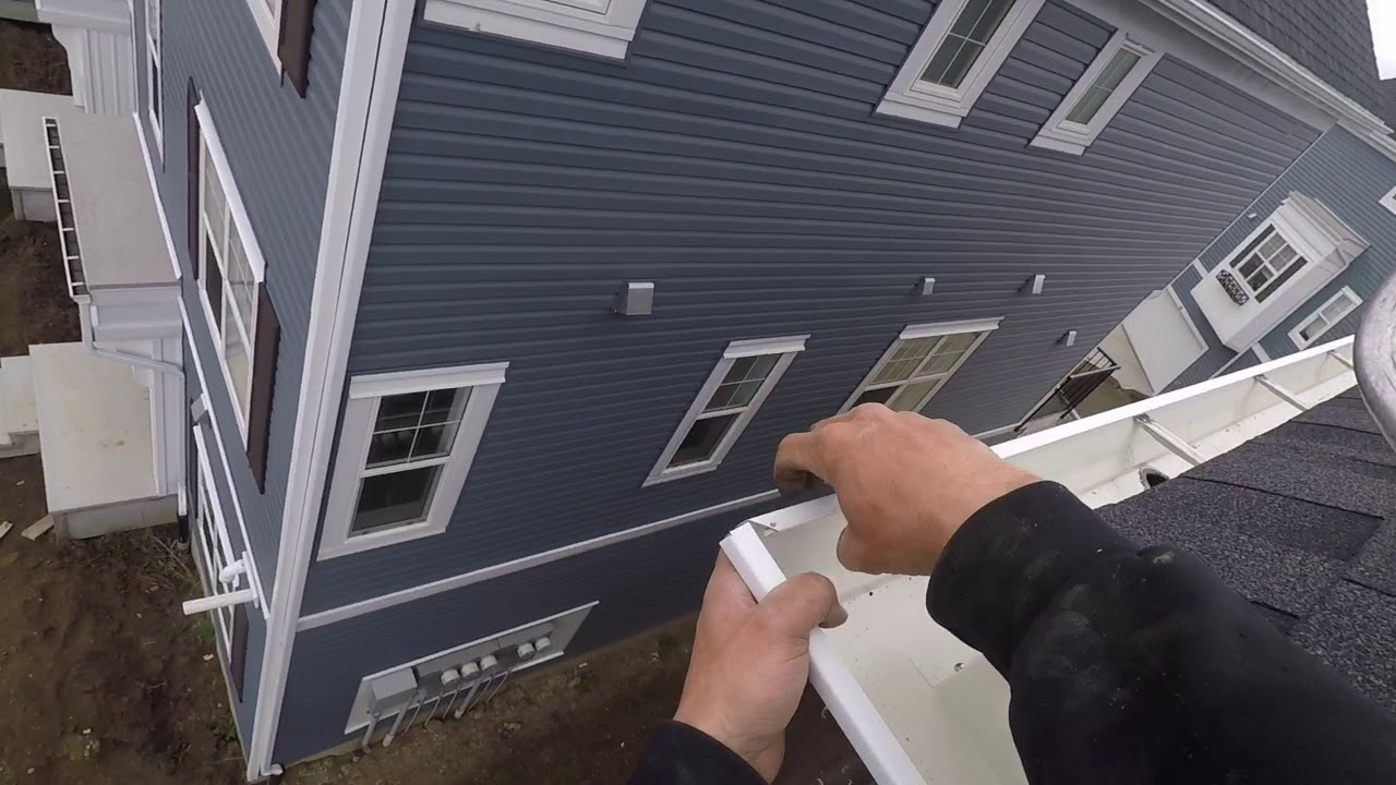 Installing eavestrough - eyebrows without measuring