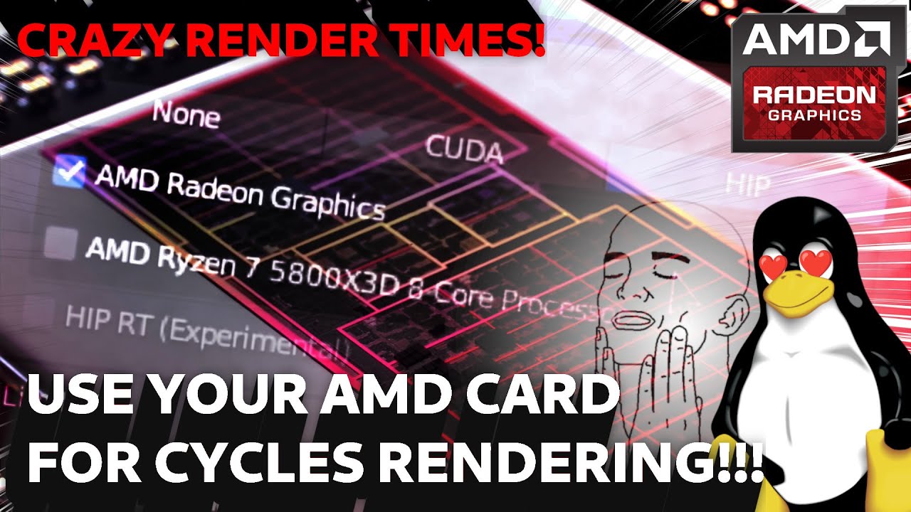How to GPU Render in Linux!! | Easy AMD HIP Blender Tutorial for Fedora, Ubuntu, and Archlinux