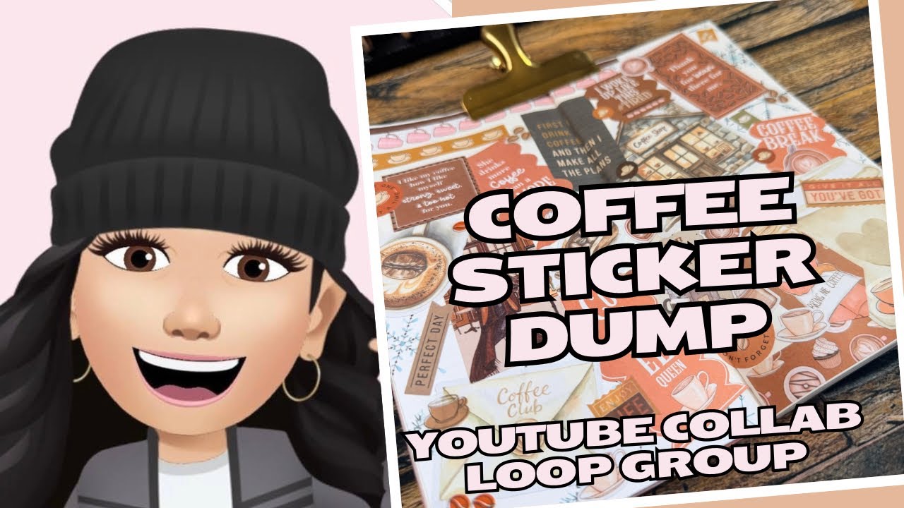 Coffee Sticker Dump | YouTube Collab Loop Group | Winter Patterns 