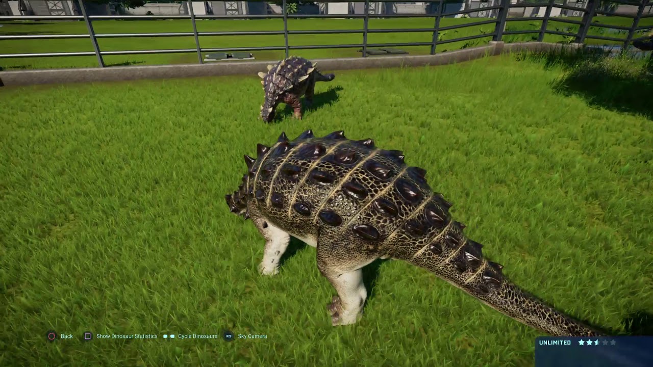 Jurassic World Evolution: Euoplocephalus size comparison