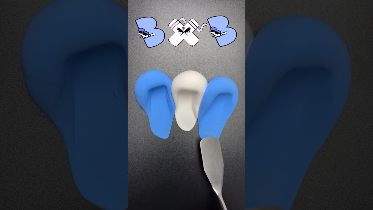 Alphabet lore letters mixing | B x B = ?#colormixing #alphabetlore #satisfying