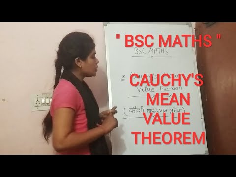 "BSC MATHS" | CAUCHY'S MEAN VALUE THEOREM