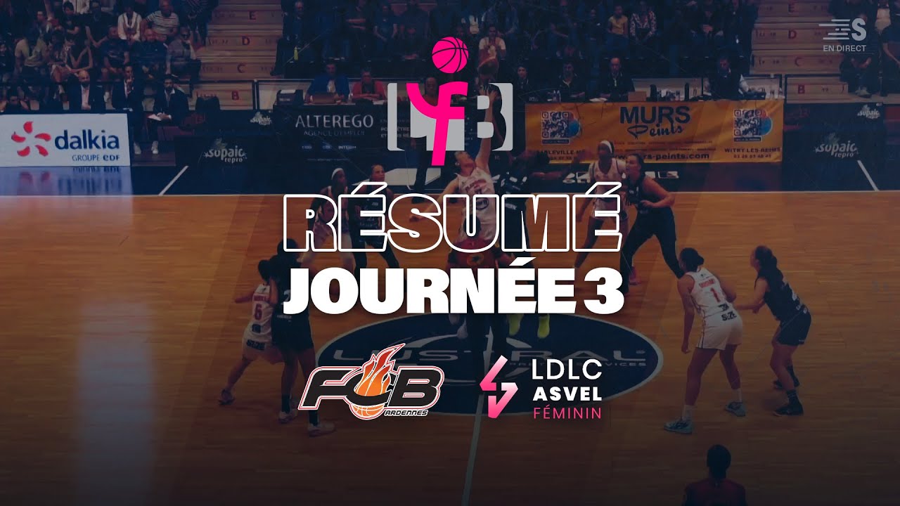🏀 LFB J3 Charleville-Mézières - Lyon (66-62) : le résumé !