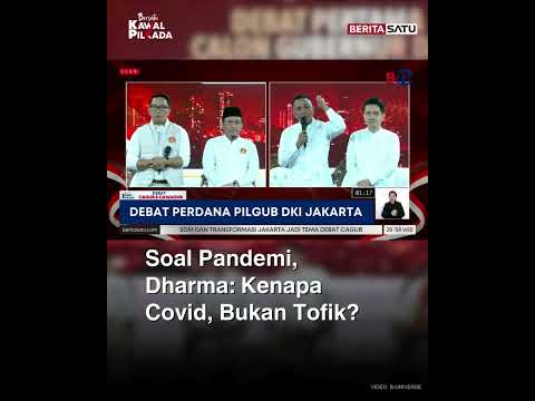 Soal Pandemi Dharma: Kenapa Covid, Bukan Tofik? #pilgubjakarta #beritasatu