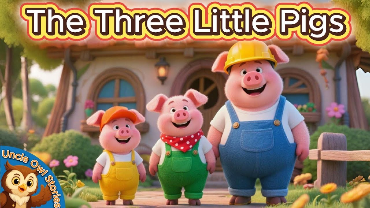 The Three Little Pigs | Bedtime Stories for Kids | Uncle Owl Stories