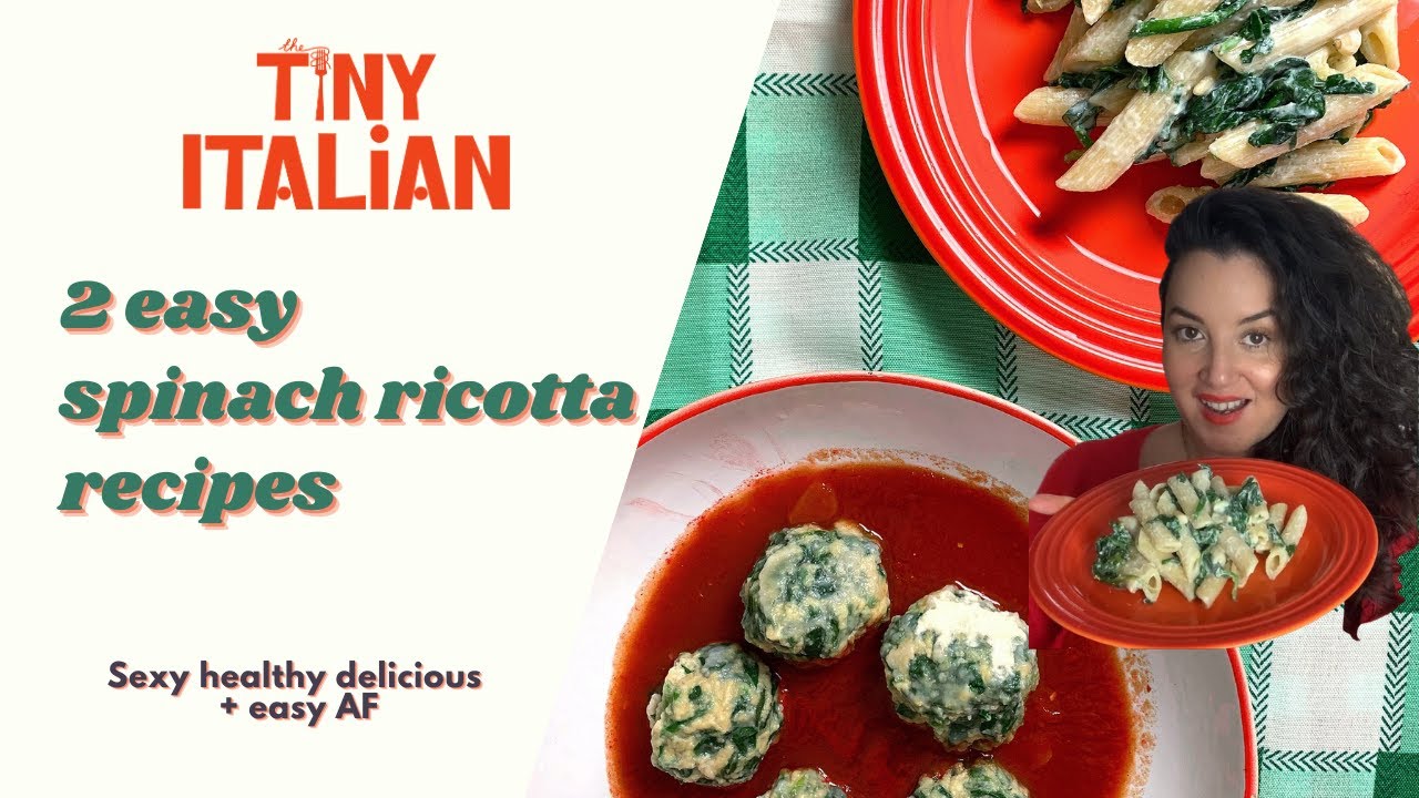 2 easy delicious spinach and ricotta recipes