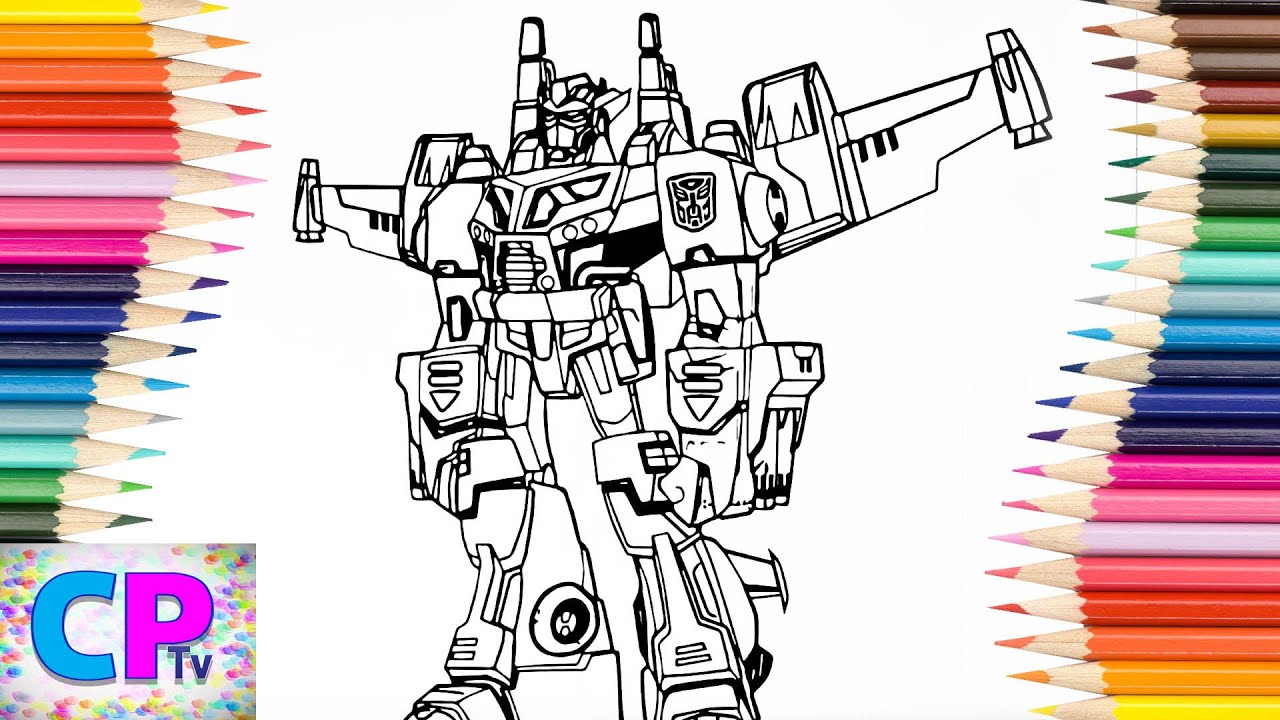 Transformers Coloring Pages ,How to Color Transformers, Drawing of Winged Hero