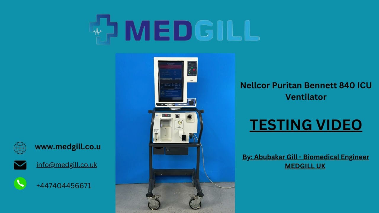 Nellcor Puritan Bennett 840 ICU Ventilator TESTING VIDEO