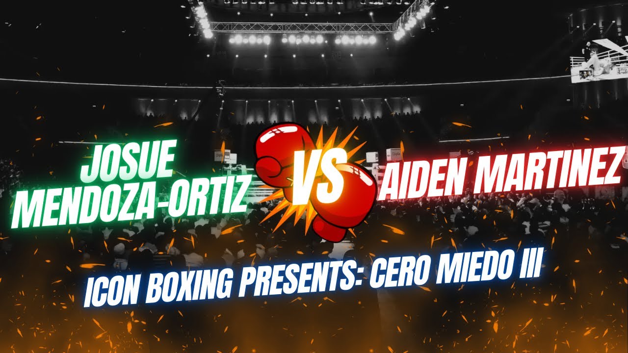 Josue Mendoza Ortiz Jr vs Aiden Martinez  Full Fight  Cero Miedo III
