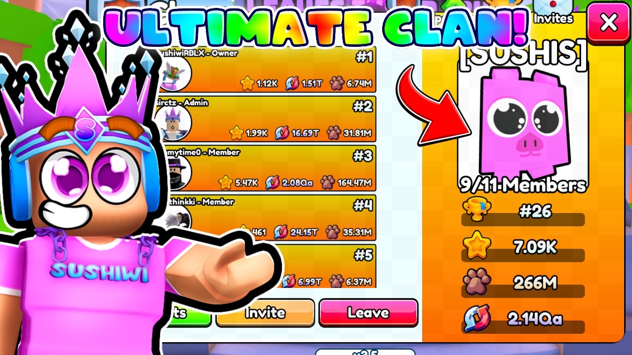 The New CLANS UPDATE Is AMAZING In Roblox Clicking Simulator Ultimate...