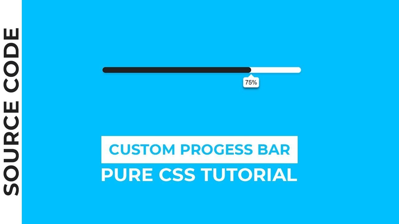CSS Progress Bar with Percentage | Pure CSS Tutorial